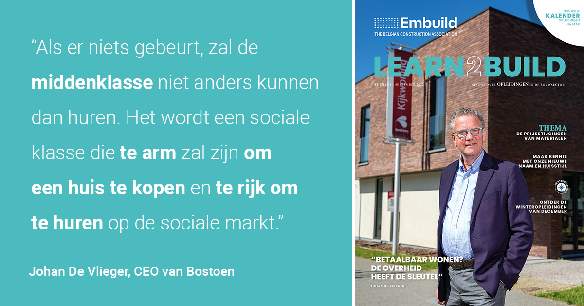 Betaalbaar wonen, is het nog mogelijk? Johan De Vlieger licht toe.